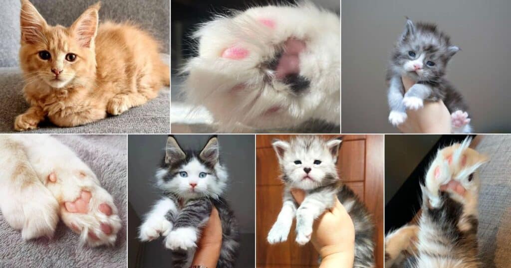 21 Heart-Melting Photos of Maine Coon Kitten Paws